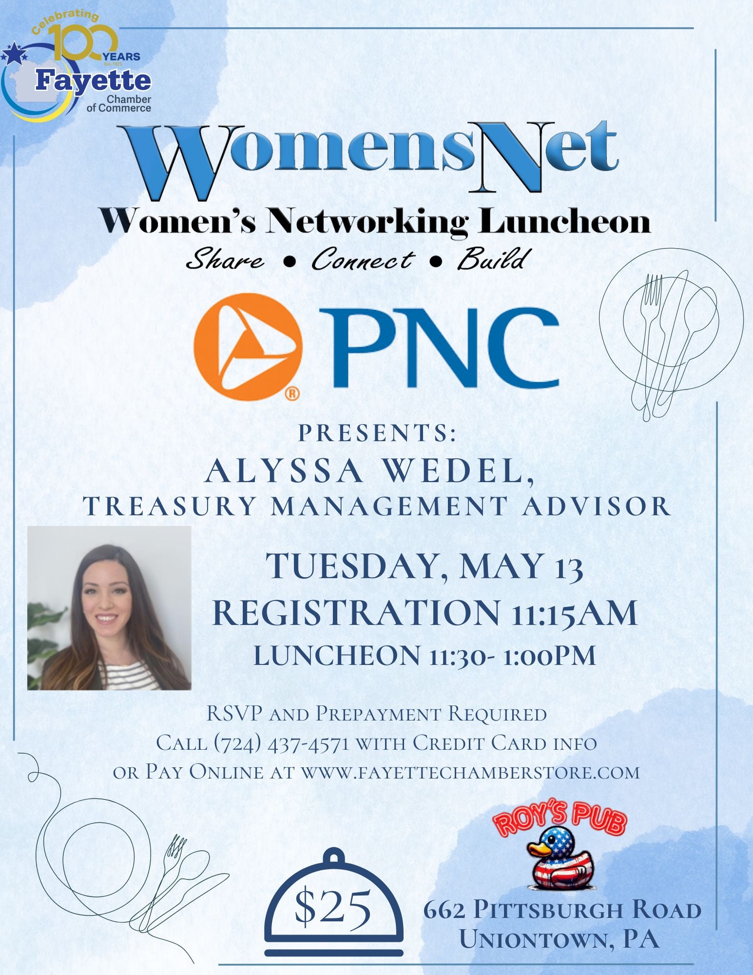 May 2025 Women's Networking Lunch | Fayette Chamber of Commerce